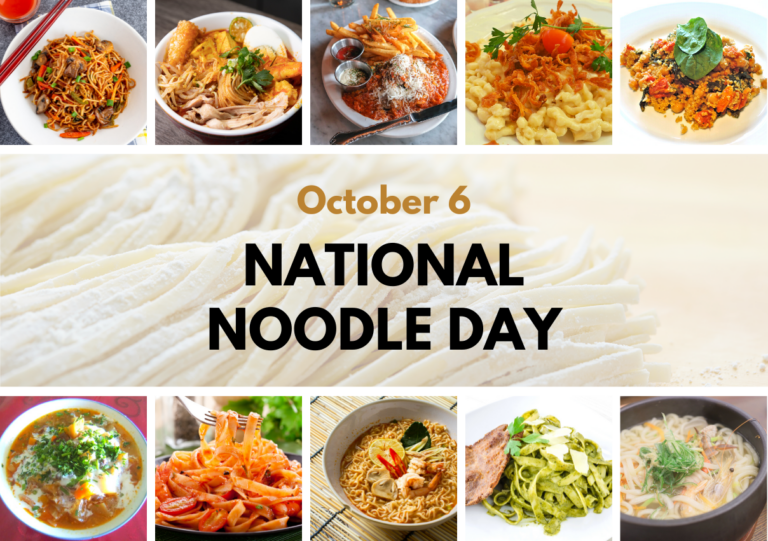 Let’s celebrate National Noodle Day 2023 by sharing the history and ...
